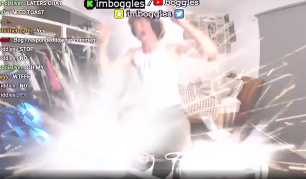 The Hive Gaming » Reto Viral del Tostador: el Streamer Boggles1 es ...